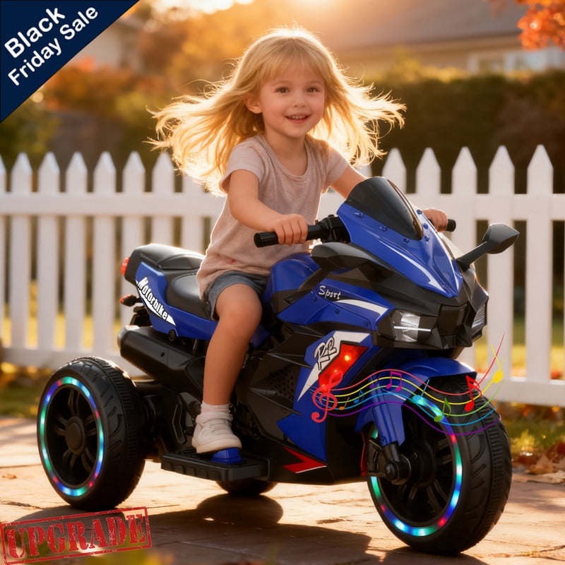 Werseon 12 Volts Kids Motorcycle, Electric Ride On Toy for Ages 3-6, 3 ...