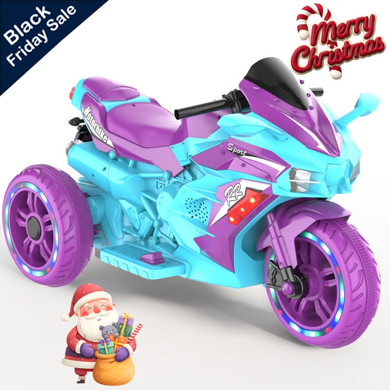 Werseon 12 Volts Kids Motorcycle, Electric Ride On Toy for Ages 3-6, 3 ...