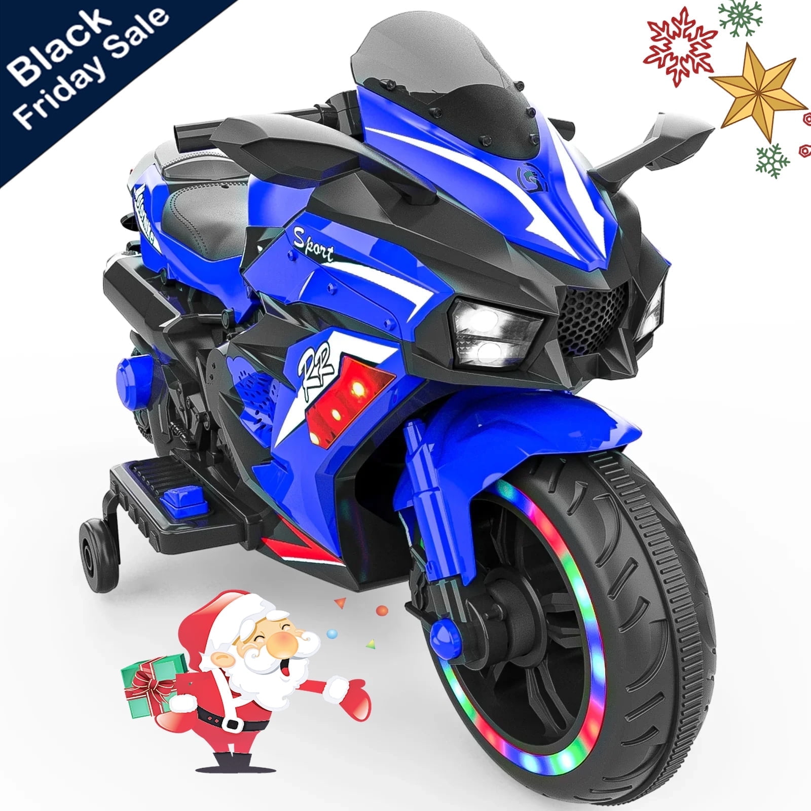 Werseon 12V Motorcycle Ride on Toy for Kids Ages 2+, Rechargeable ...