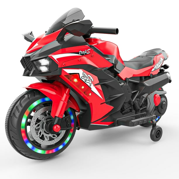 Werseon 12V Motorcycle for Kids, Electric Motorcycle with LED Lights ...