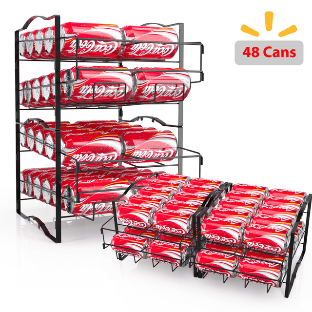Werseon 2-Pack Soda Can Organizer, 48-Can Fridge Holder, Stackable ...