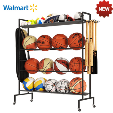 Baden Basketball Rack-12 Balls - Walmart.com