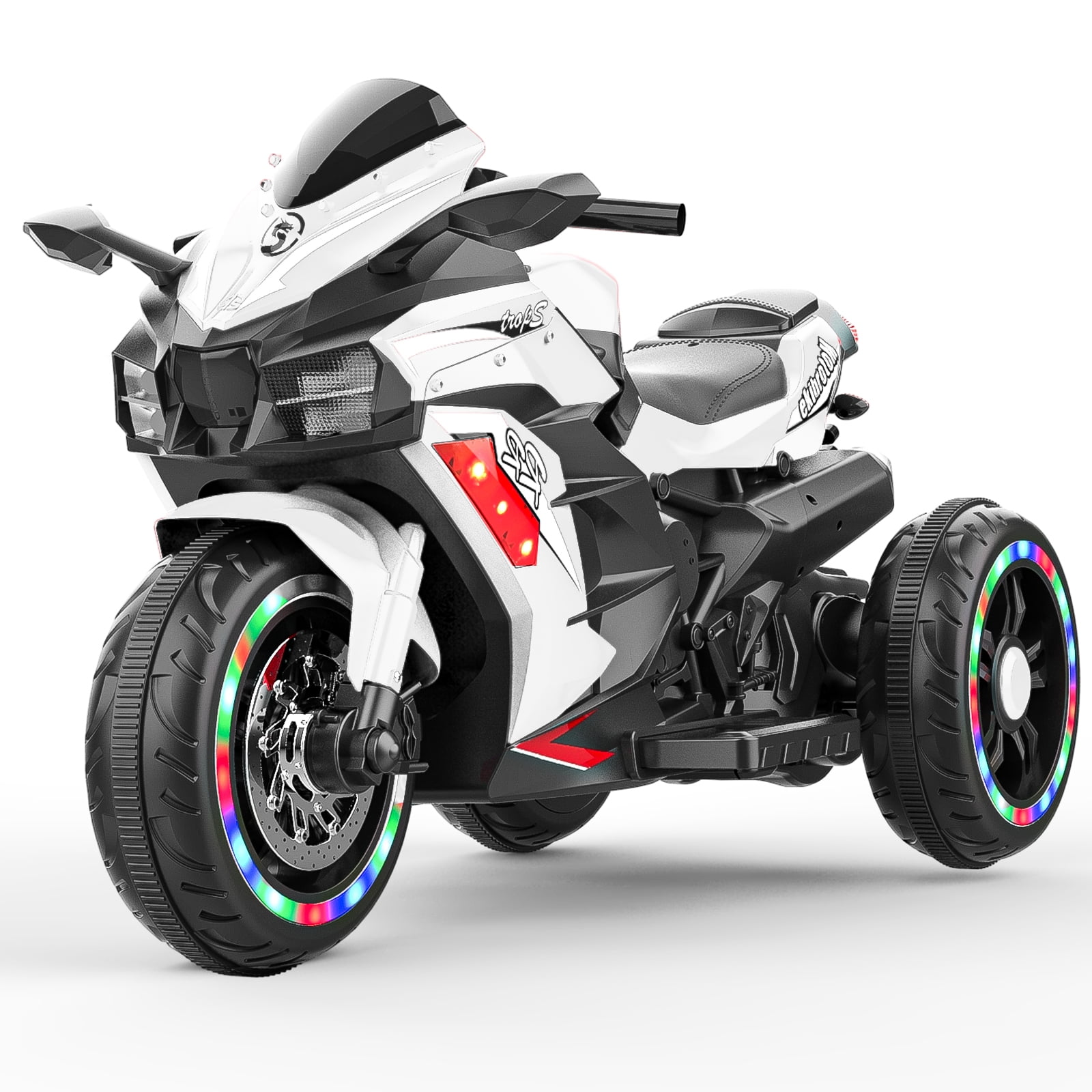 Werseon Kids Motorcycle, 12V 7AH Battery-Powered Ride on Motorcycle for ...