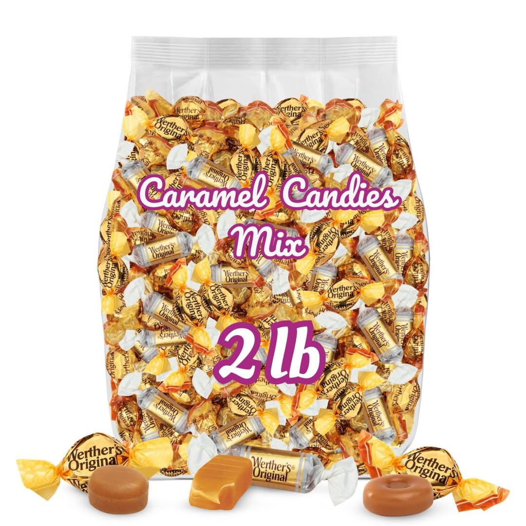 Werther's Original Hard, Creamy MFF30 Filled & Chewy Caramel Candies, 2 ...