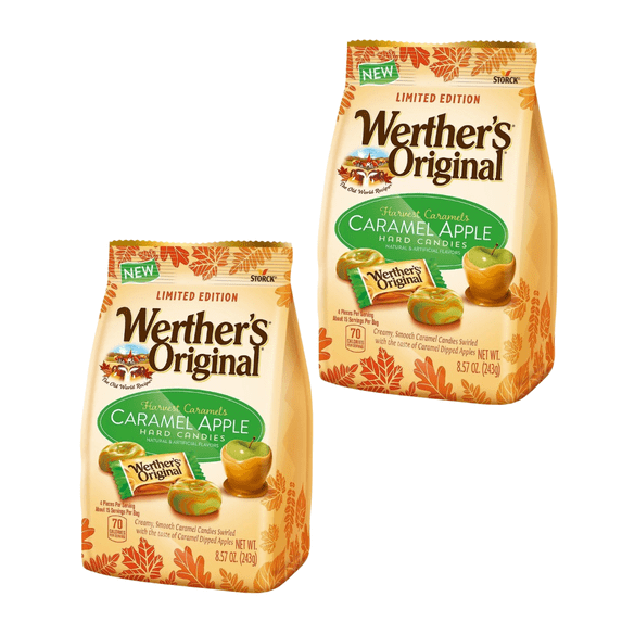 Werther's Original Individually Wrapped Caramel Apple Hard Candy, 8.57 ...