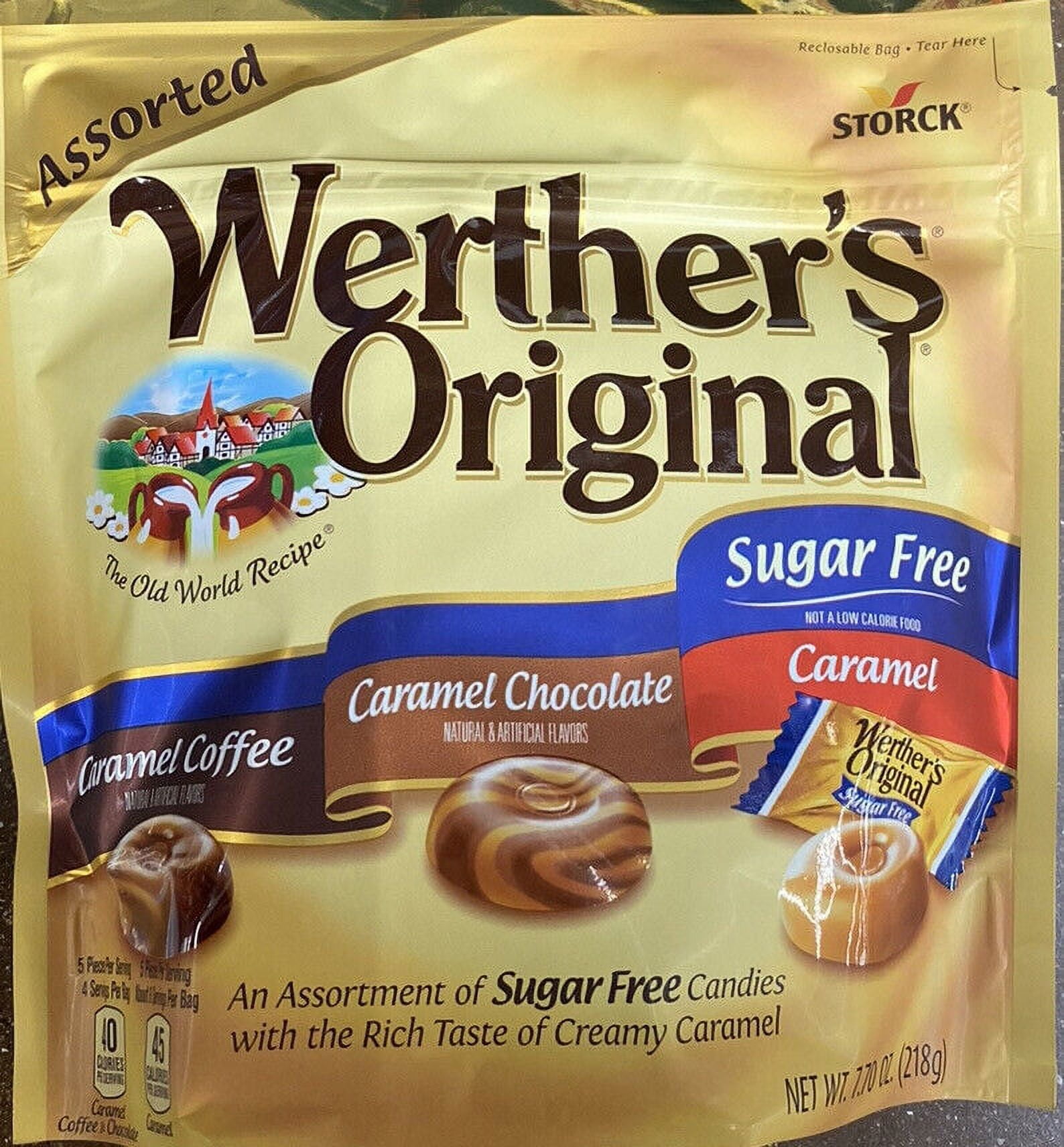 Werther's Original Assorted Hard Candy, Caramel, Coffee, Chocolate, 7.7oz Bag - Walmart.com