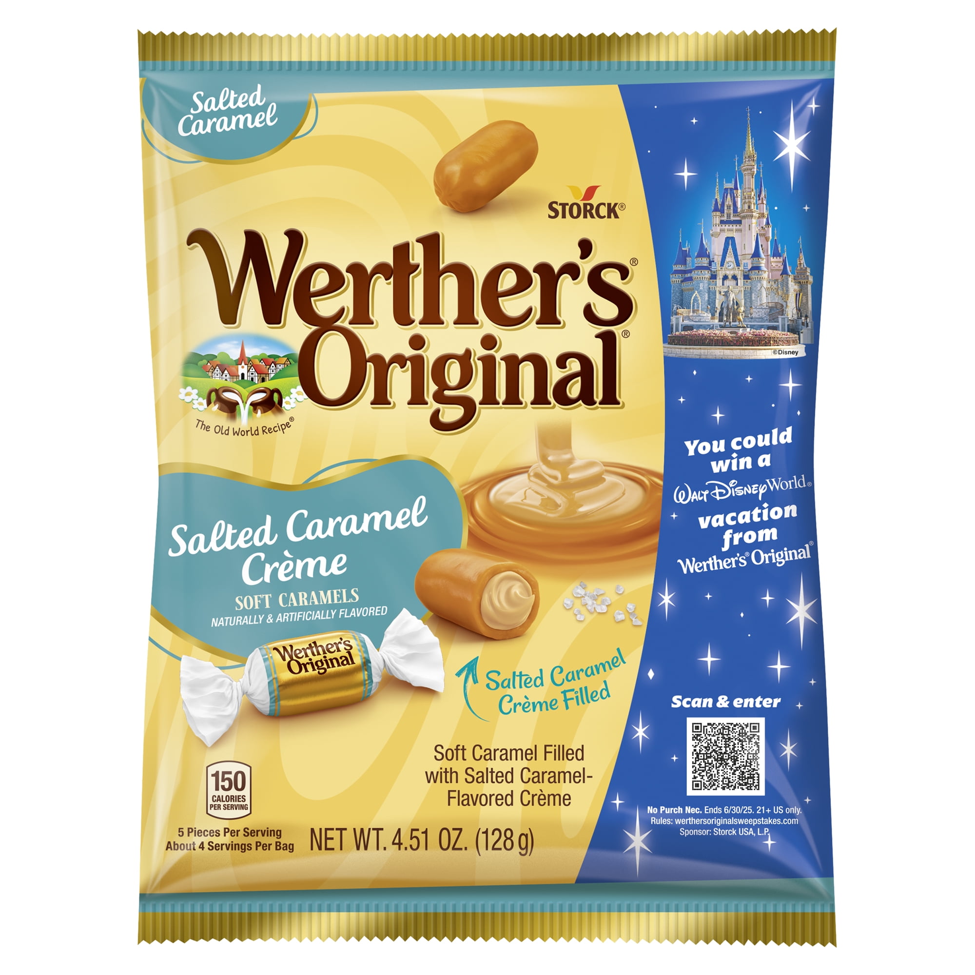 Werther's Original Creamy Filled Candy, Salted Caramel Creme Soft ...