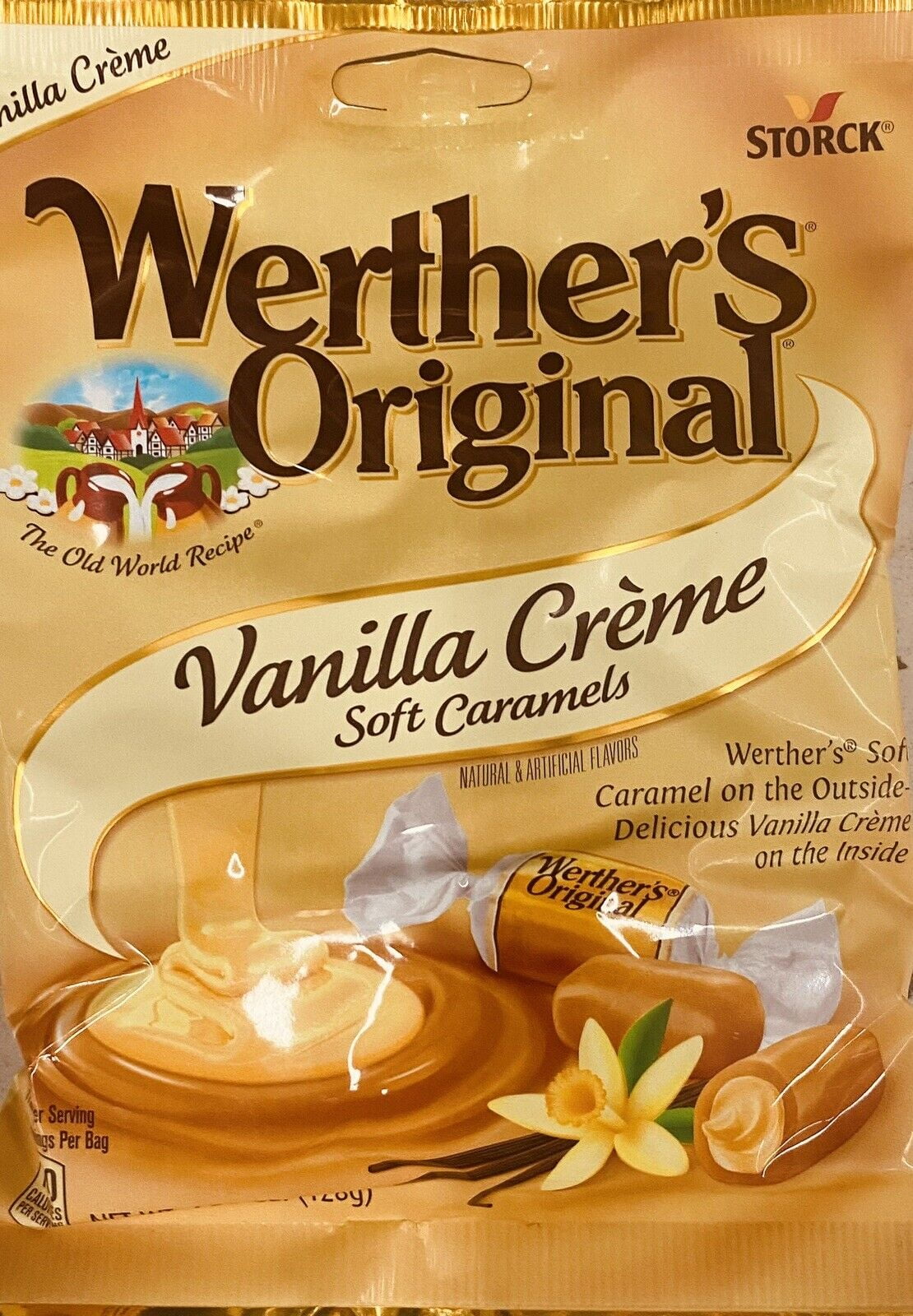 Werther's Original Vanilla Creme Soft Caramels, Chewy Candy, 4.51 oz ...