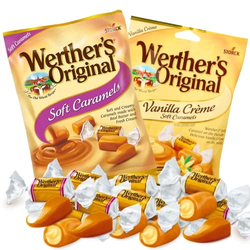 Werther's Original Vanilla CrÃ¨me and Caramel Soft Chews, Individually ...