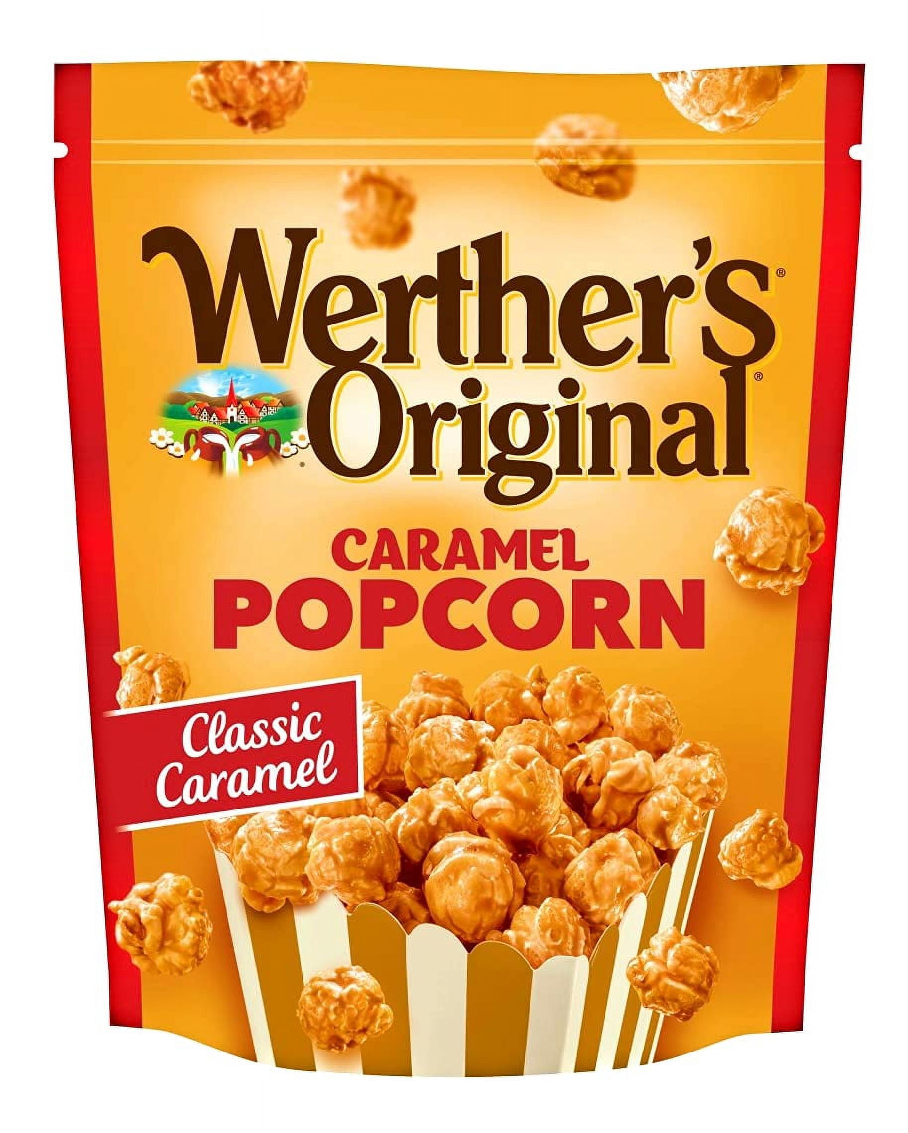 Werthers Original Caramel Popcorn, Resealable Pouch, 5.29 Oz Bag ...