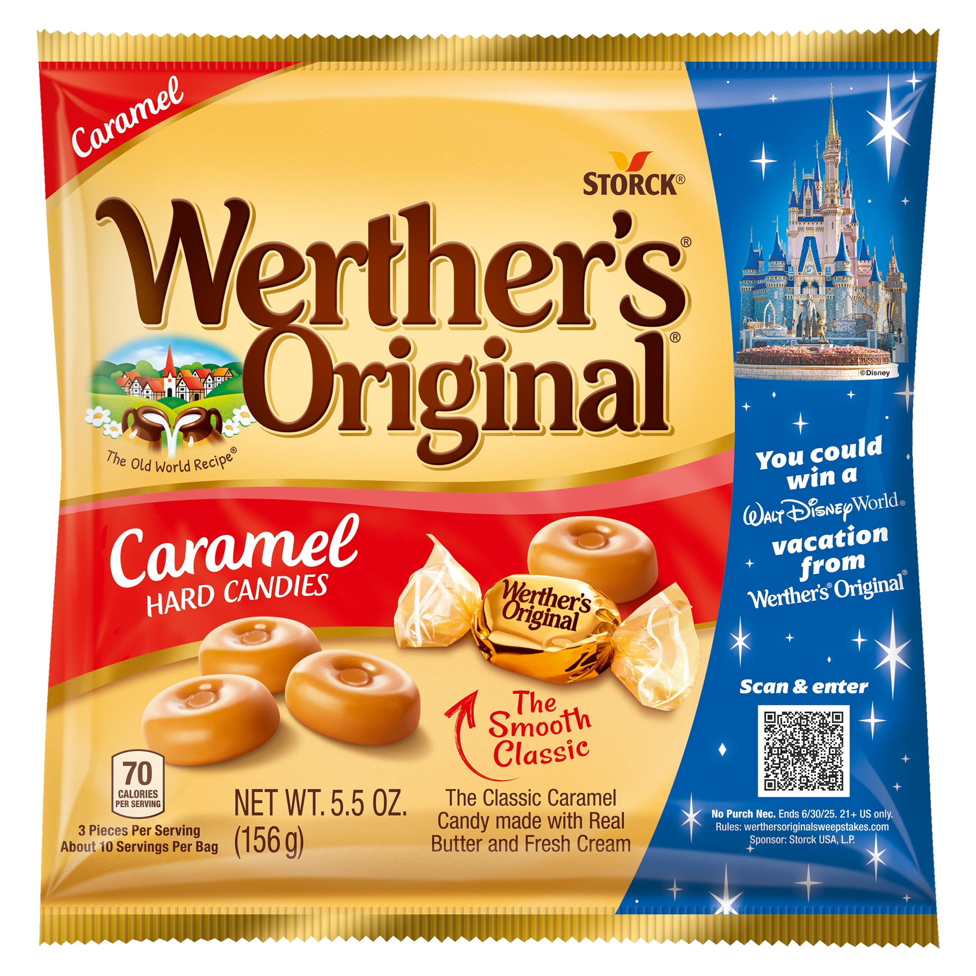 Werthers Original Hard Caramel Candy, 5.5 oz pack of 2 - Walmart.com