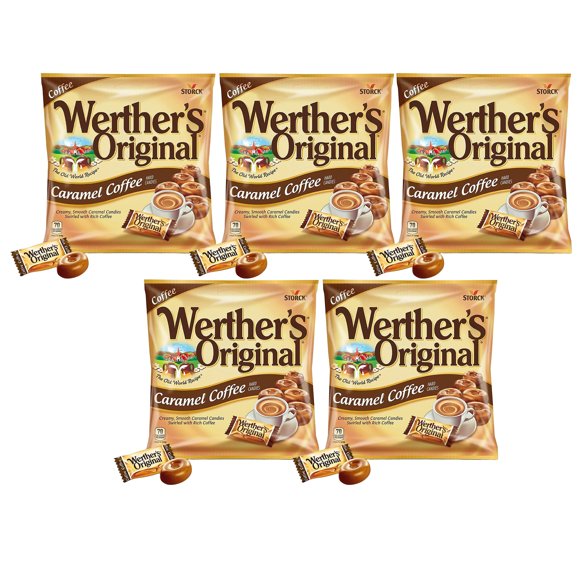 Werther's Original Hard Coffee Caramel Candy, Creamy Butter Flavor, 2. ...