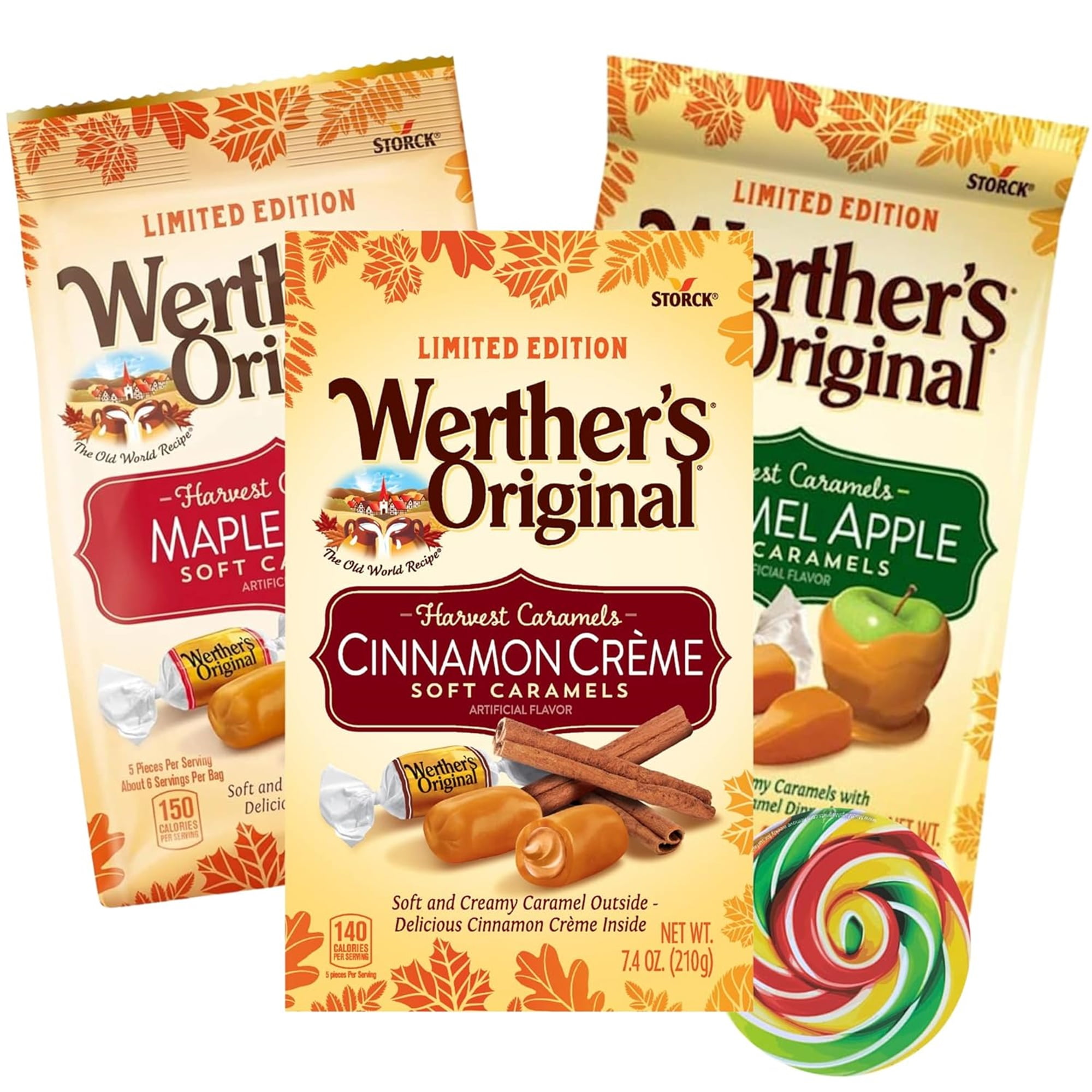 Werthers Original Harvest Caramels Pack, Fall Candy Assortment, Pack of ...