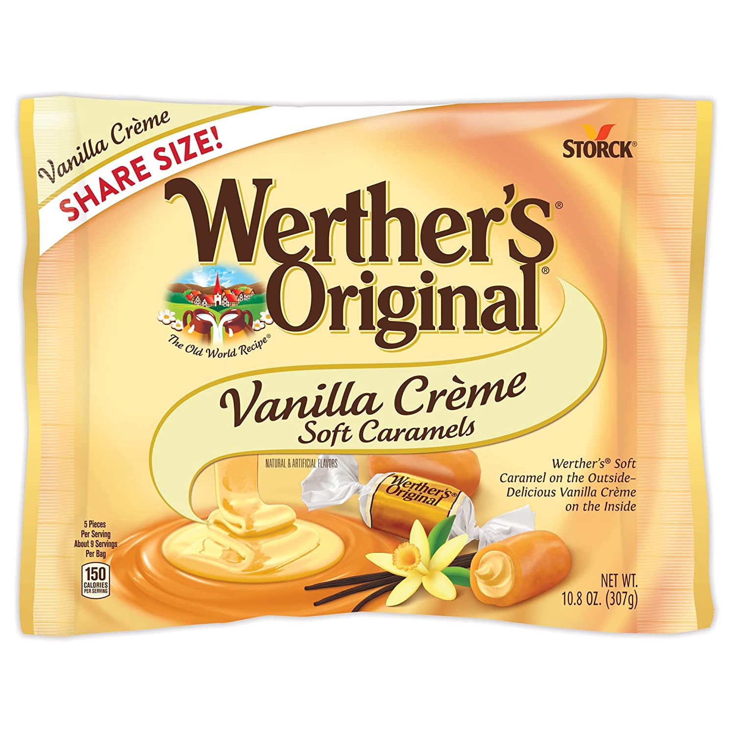 Werther's Original Soft Vanilla CrÃ¨me Caramel Candy, 10.8 Oz Bag ...