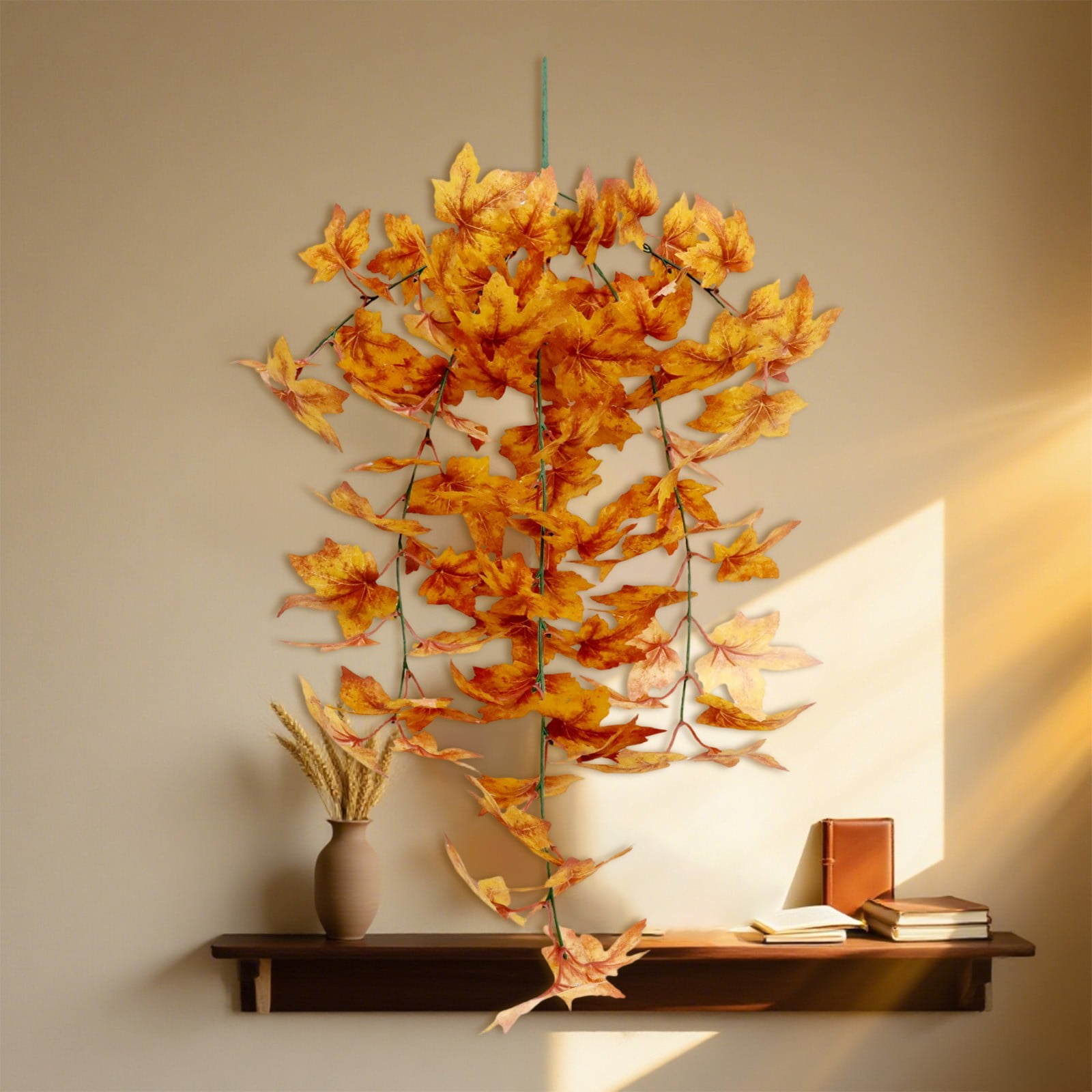 Werulen Under $5 ! Fall Maple Leaf Hanging Teardrop Swag Plants ...