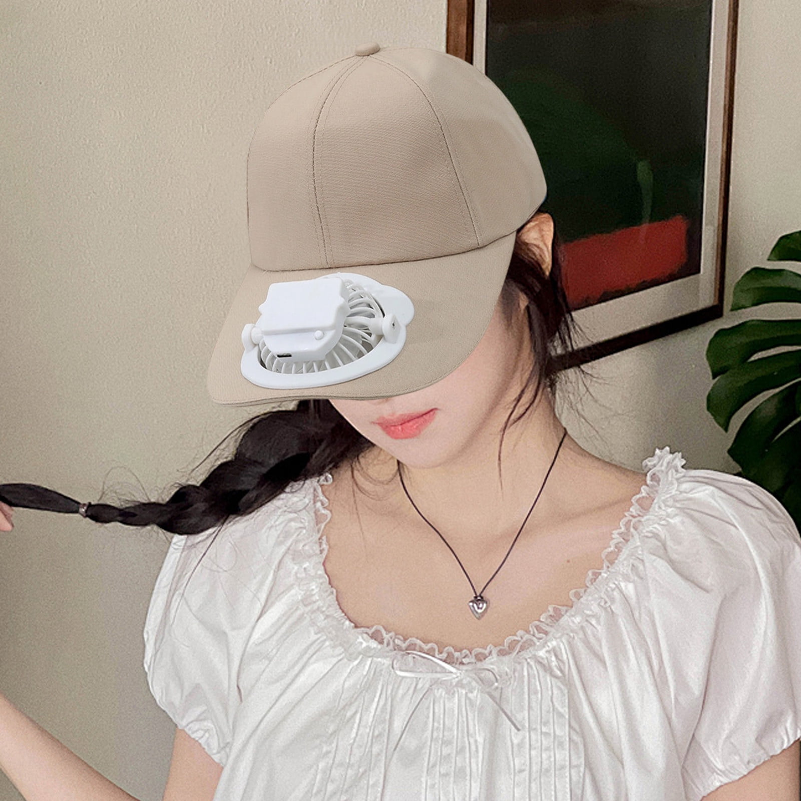 Werulen Under $5 ! Fan Hat Mesh Breathable Baseball Cap with Built in ...