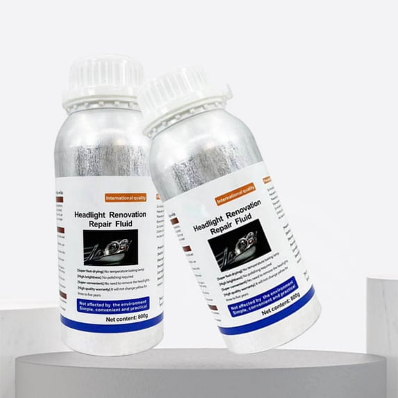 Werulen Auto Headlight Restoration Kit, 600ml Headlight Lens Cleaner ...