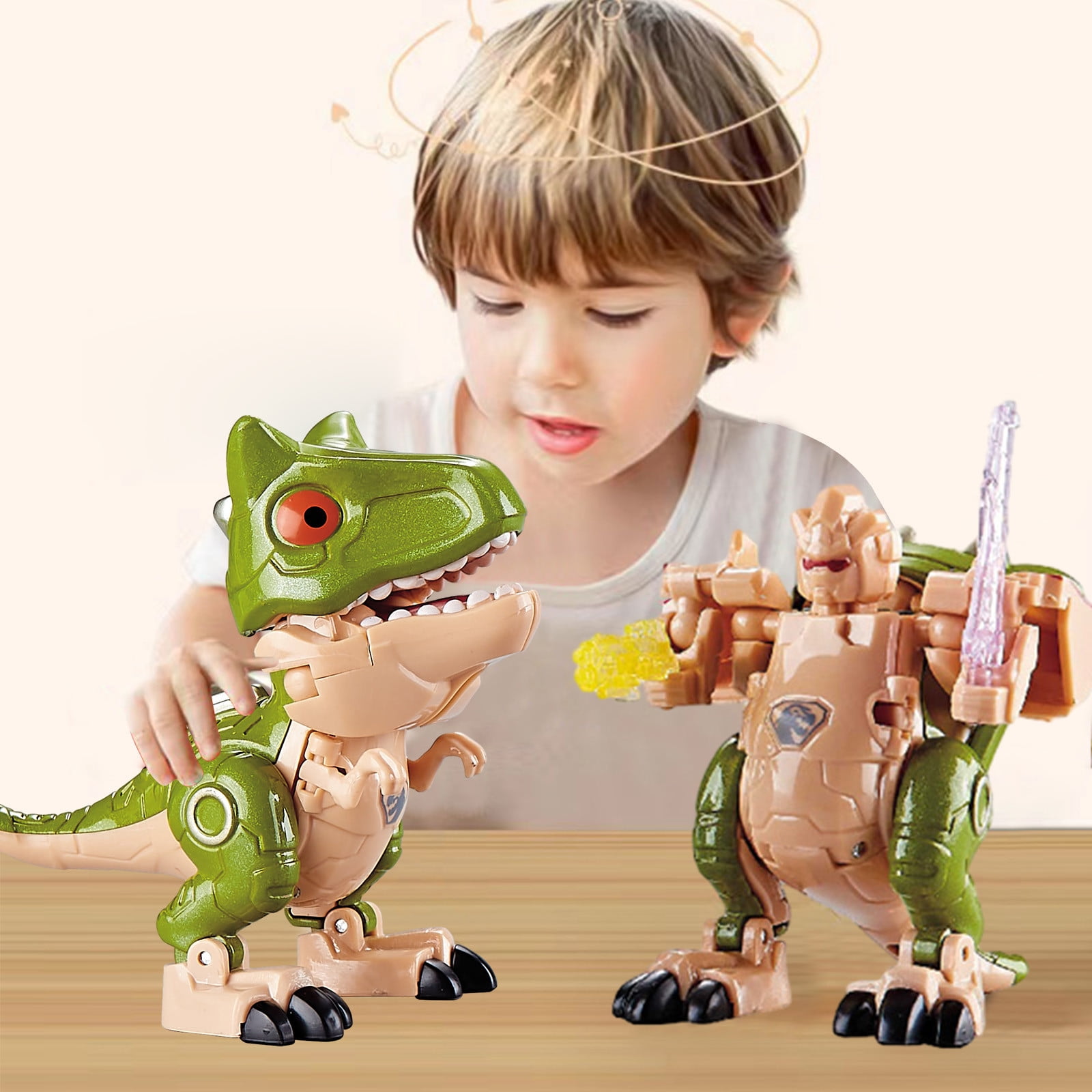 Werulen Clearance Under $5 ! Alloy Dinosaur Toys with 2 Small ...