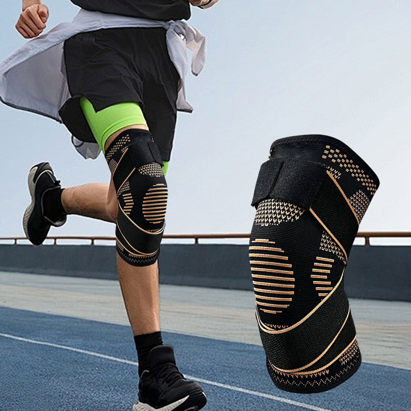 Werulen Clearance Under $5 ! Copper Knee Braces for Men and Women Knee Supports Compression Knee ...