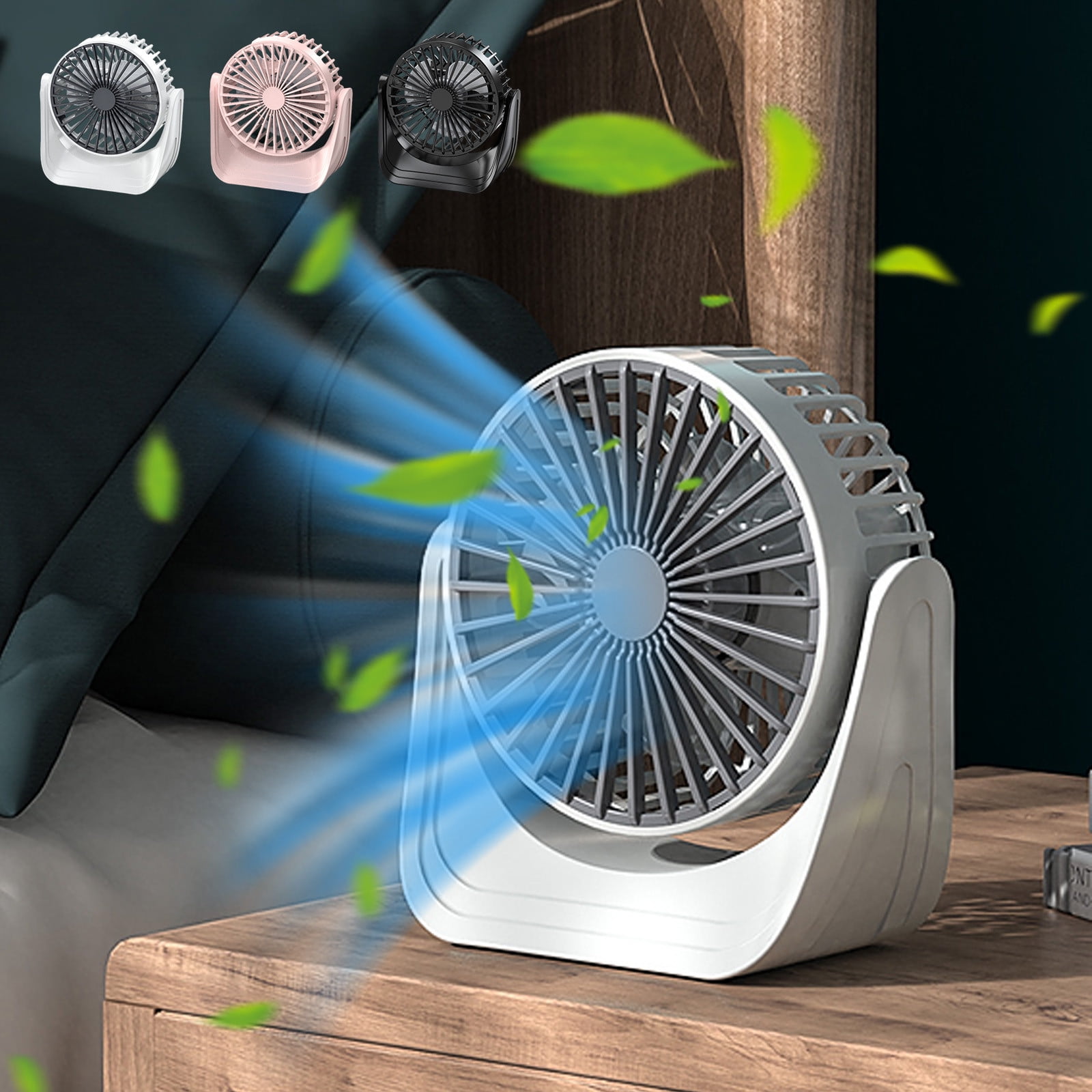Werulen Clearance Under $5 ! Desk Fan Portable Desktop Mini Air ...