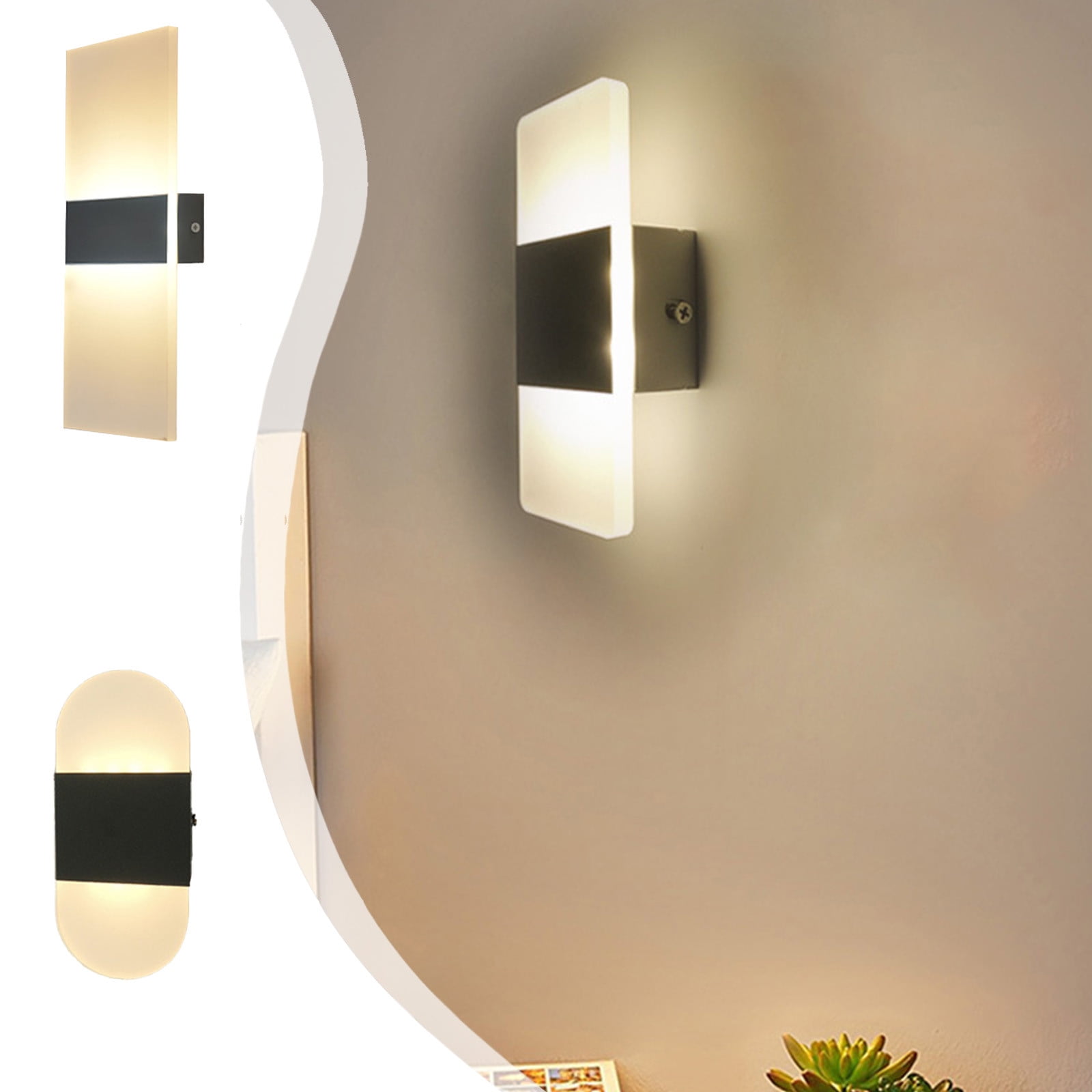 Werulen Clearance Under $5 ! LED Indoor Wall Sconce Modern Interior ...