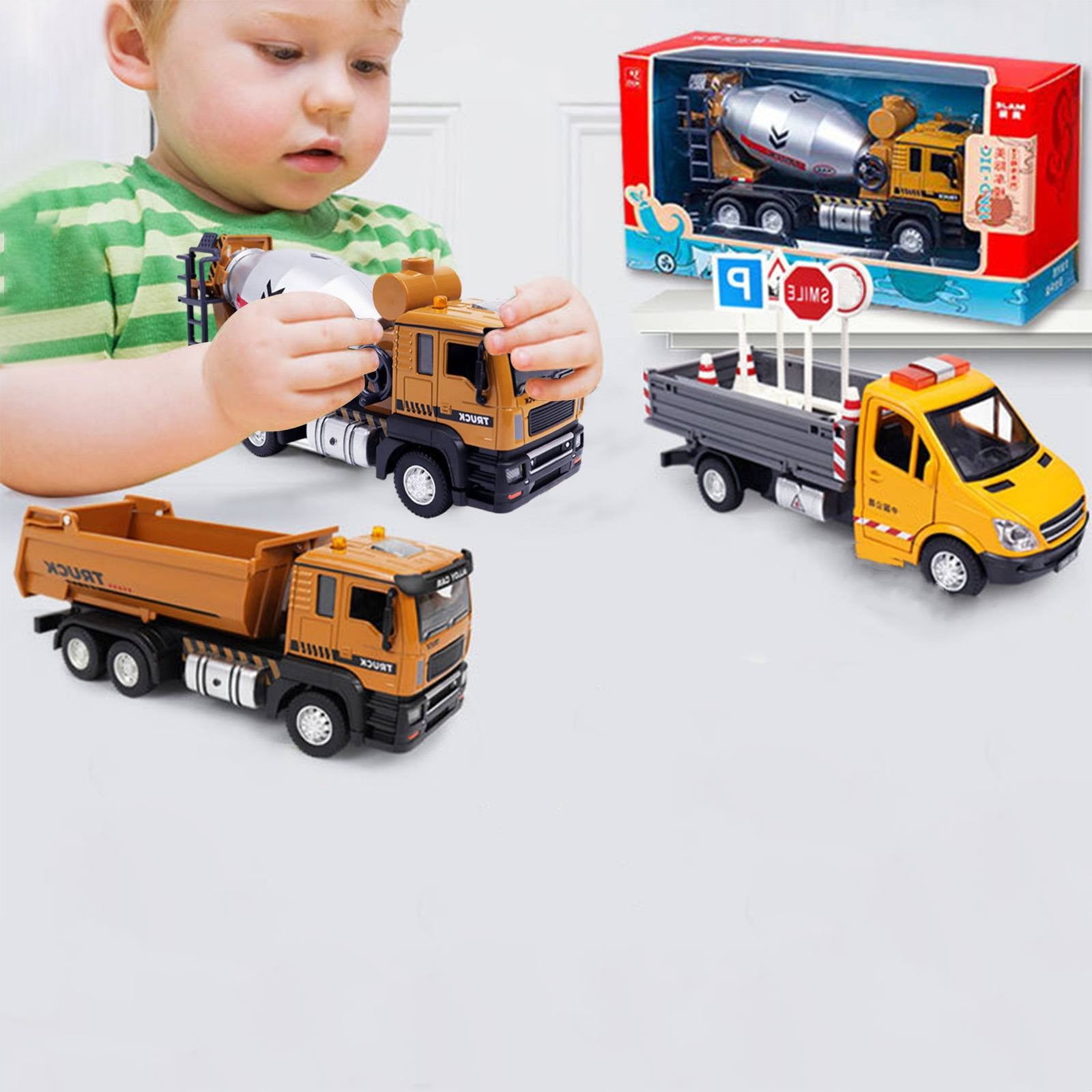 Werulen Clearance Under $5 ! Metal Toy Construction Trucks Equipment ...