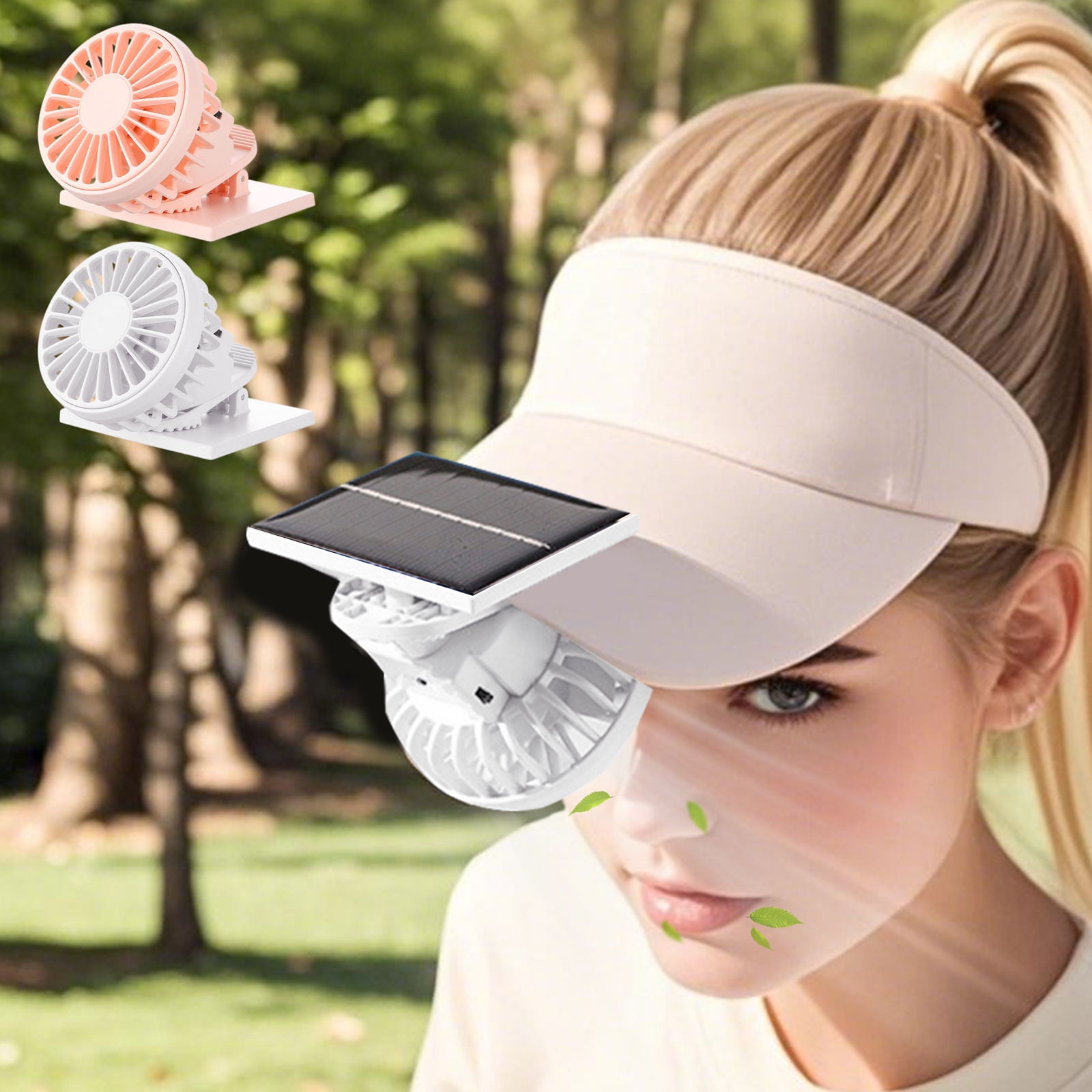 Werulen Clearance Under $5 ! Outdoor Visor Hat with Solar Fan for Woman ...
