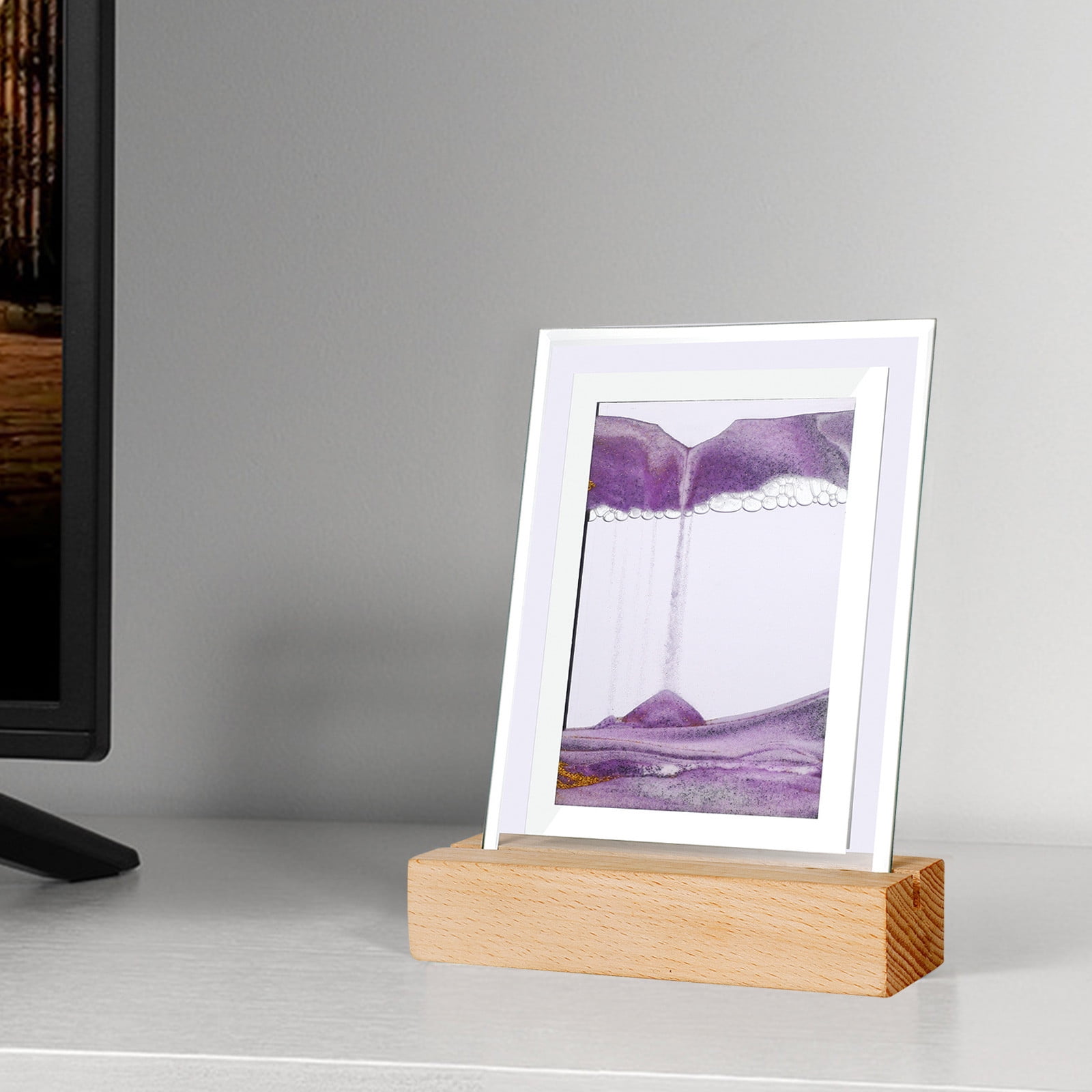 Werulen Clearance Under $5 ! Sand Art Liquid Motion Table Lamp, LED ...