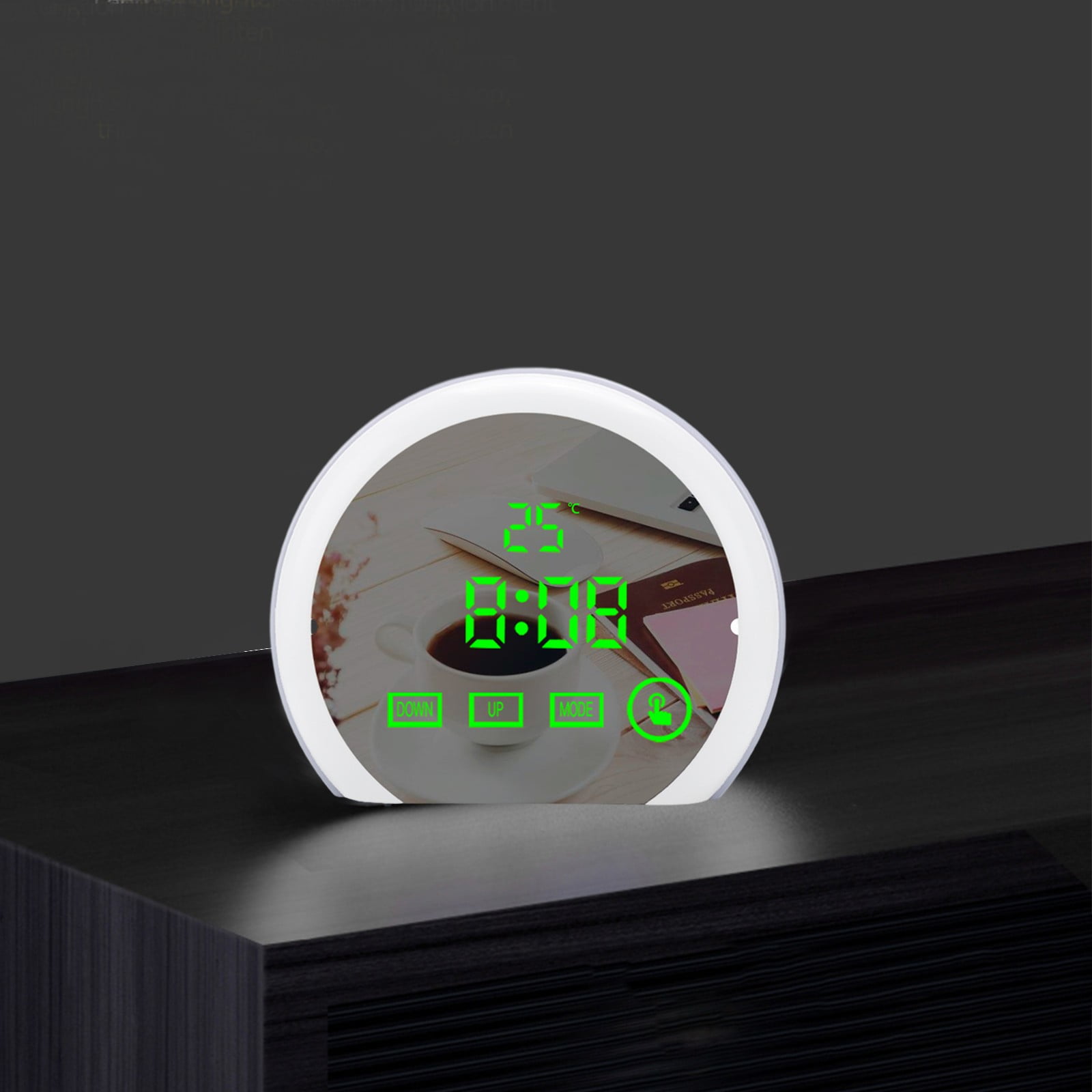 Werulen Digital Large Display Smart Alarm Clock Ambient Light Multi ...