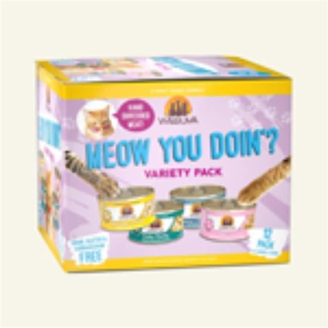Weruva Kitty Food - 3 oz Cat Meow Ya Doin Variety Pack, Case of 12 ...