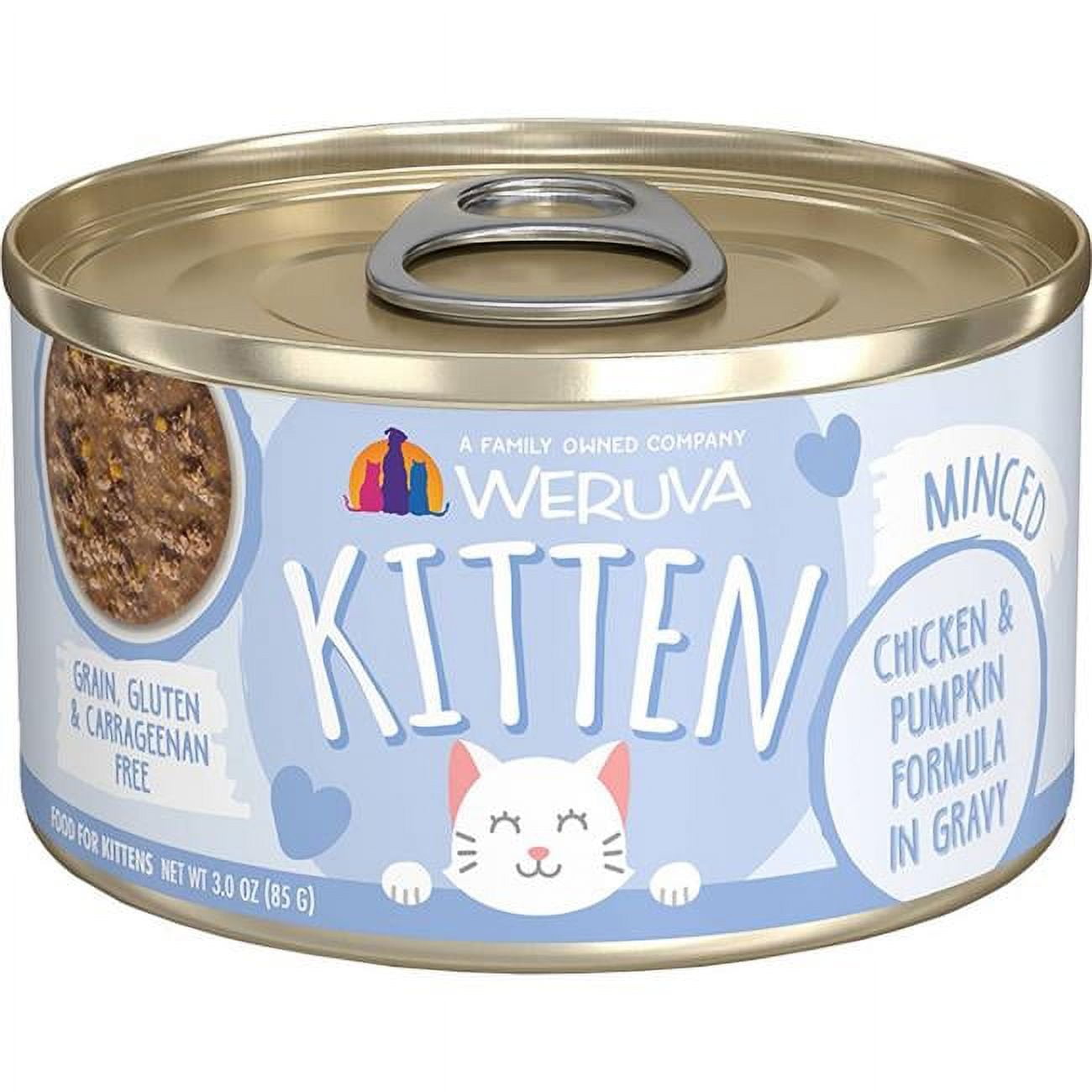 Weruva 810028242791 Kitten Chicken Pumpkin Gravy Cat Food - 3 oz ...