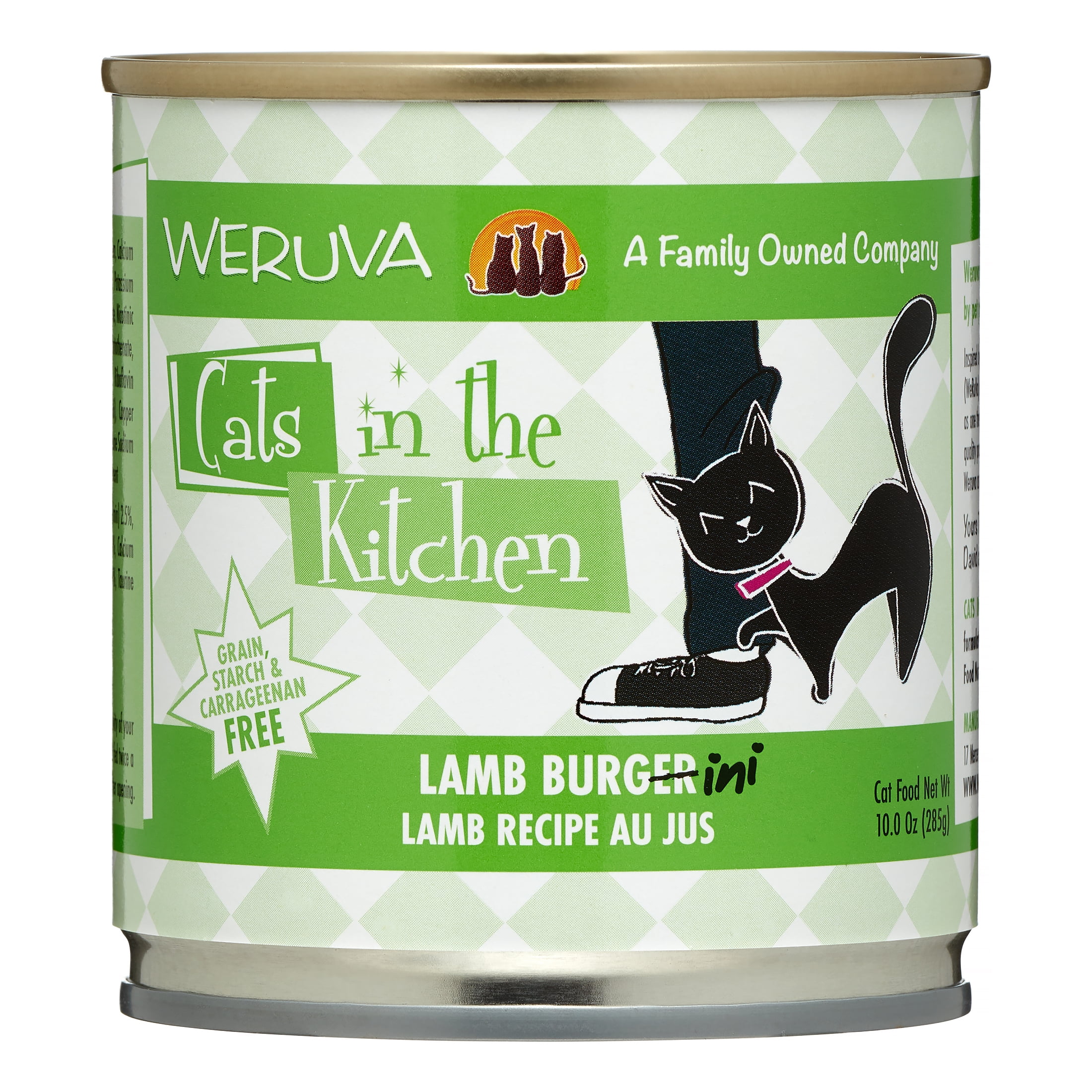 Weruva Cats in the Kitchen Lamb Burgini Lamb Au Jus Grain Free Wet Cat ...