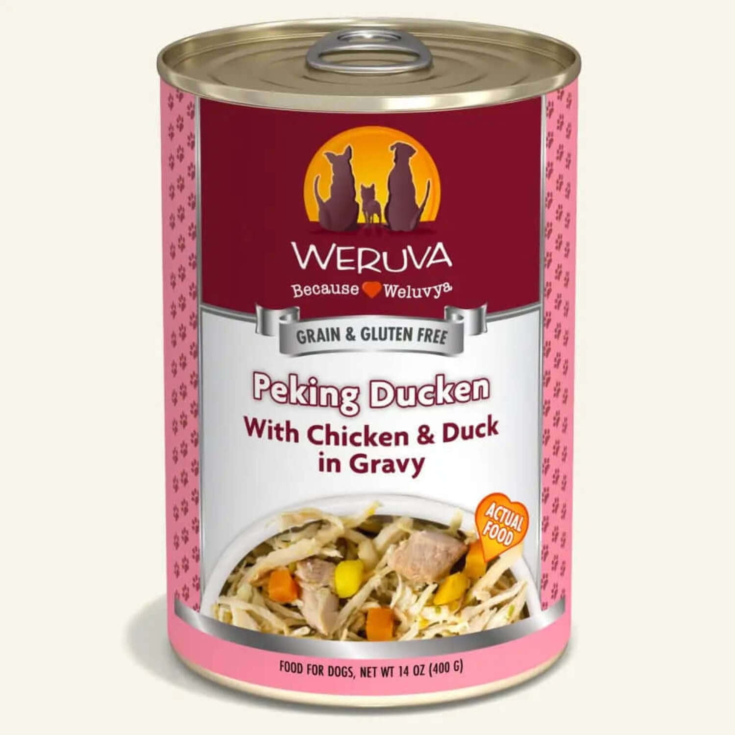 Weruva Dog Peking Ducken With Chicken And Duck In Gravy 14oz. (Case of ...