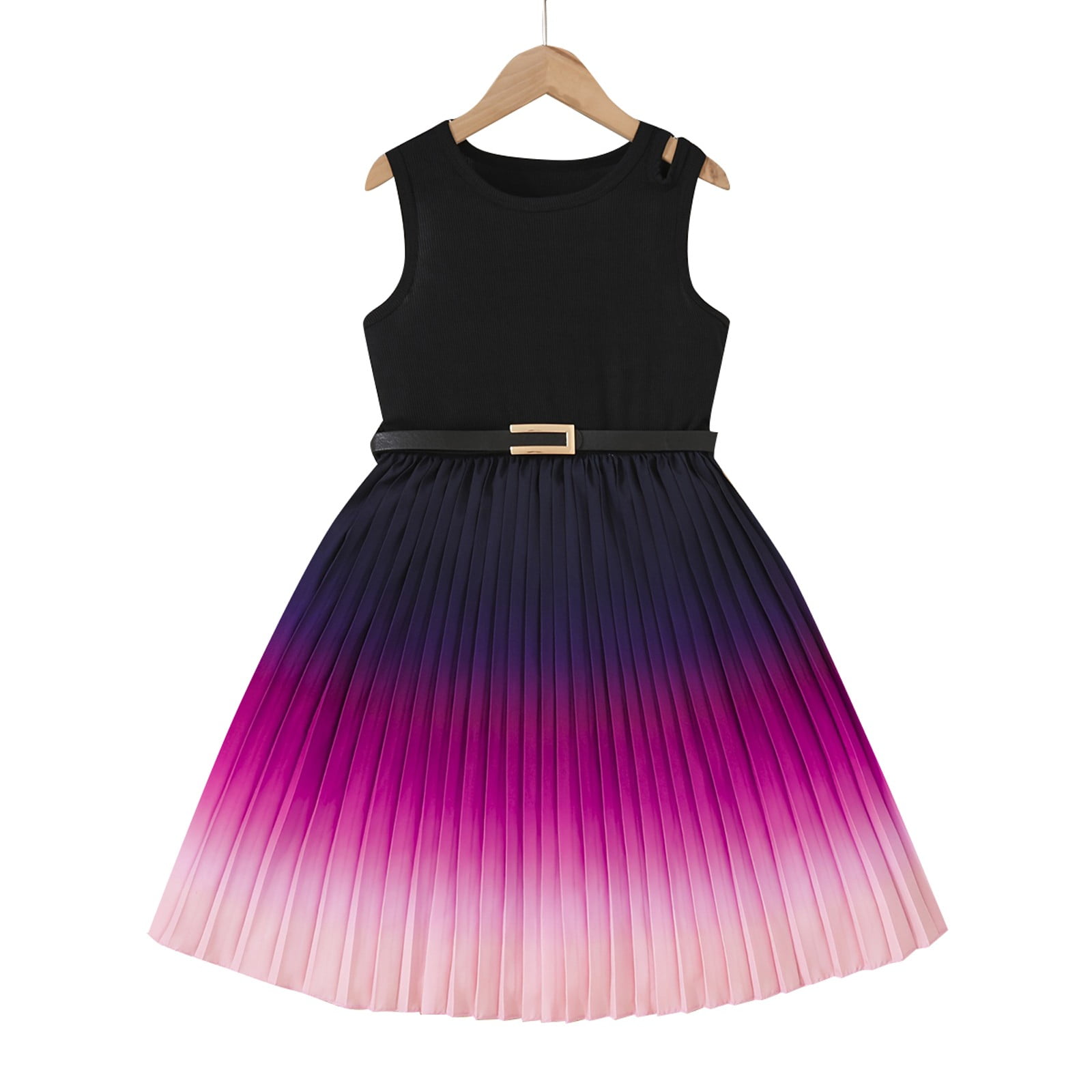 Weryoung Girls Dress Summer Gradient Long Sleeved Dress Summer 8 12Y ...