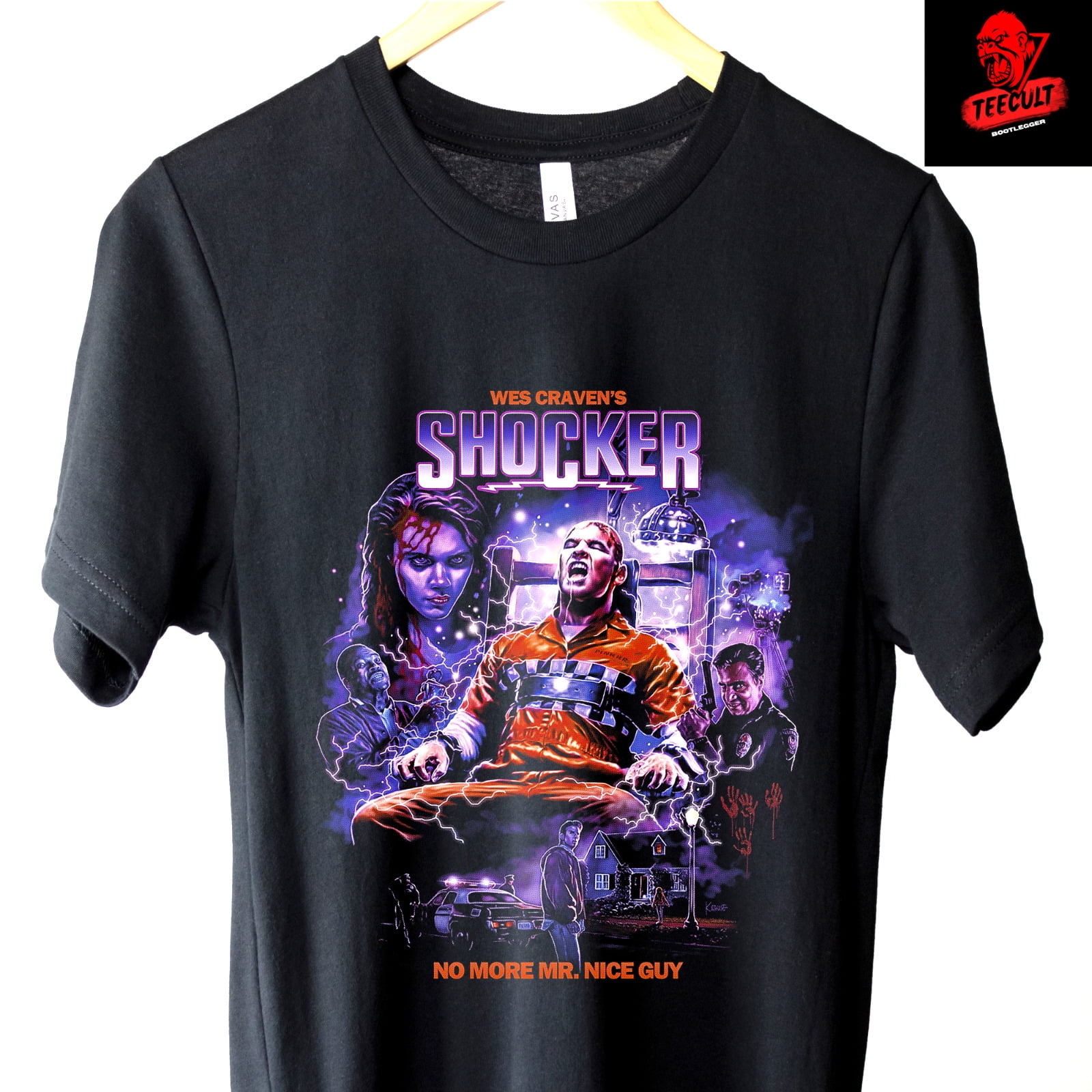 Wes Craven's / Shocker Horror Movie Retro Heavy Cotton Unisex T-Shirt S ...