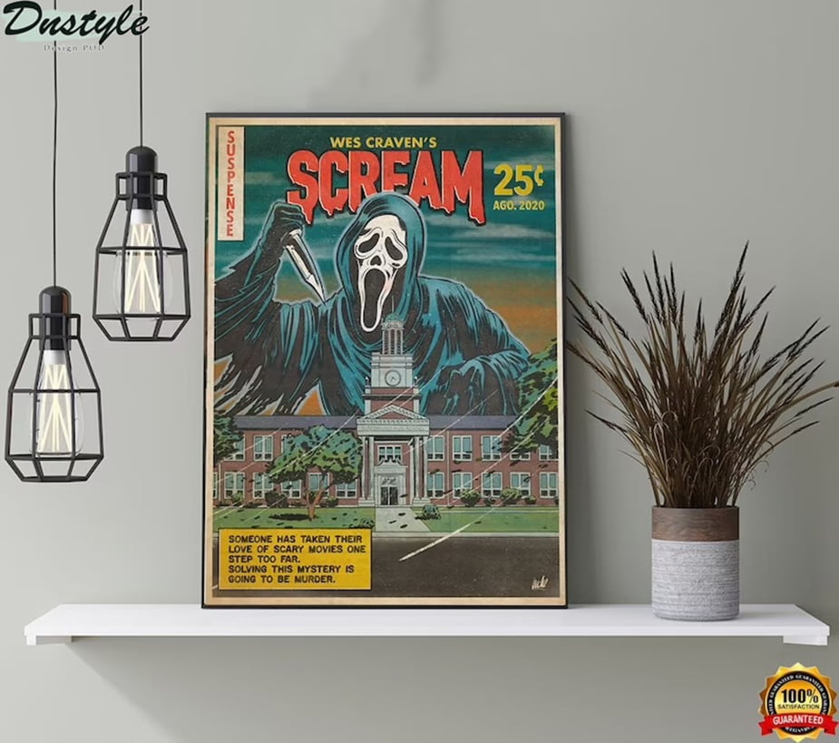Wes Craven's sream horror movie halloween poster 24 x 36 Inch Poster ...