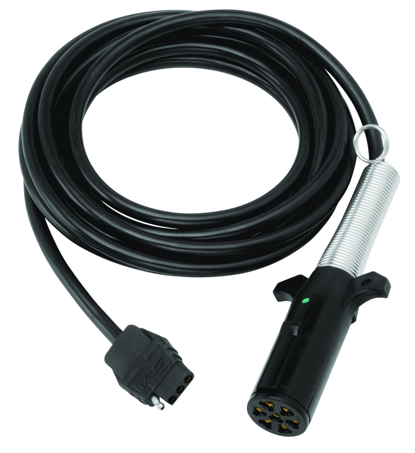 Ag Straight Section Harness w/ 7-Pin Ag Plug and 4-Flat, 30' Long ...