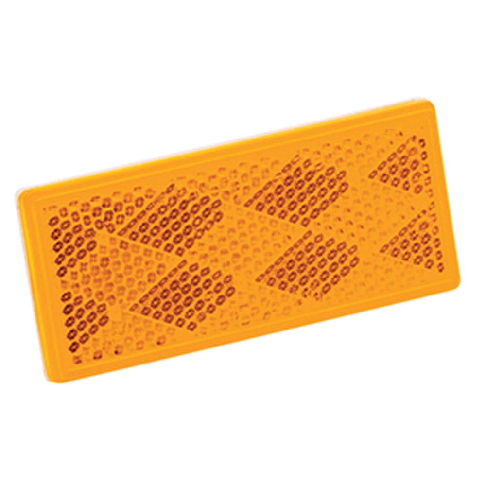 Wesbar 003357 Rectangular Reflector - Amber - Walmart.com