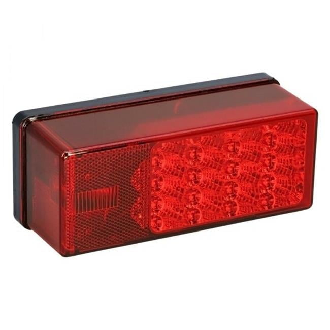 Wesbar 407530 Low Profile Waterproof Red Rectangular LED Tail Light ...
