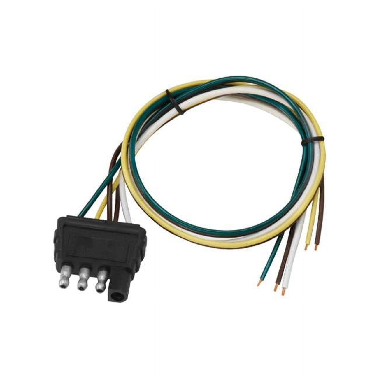 Wesbar 4-Way Flat Trailer Wiring Connector with Plug and Play Harness ...