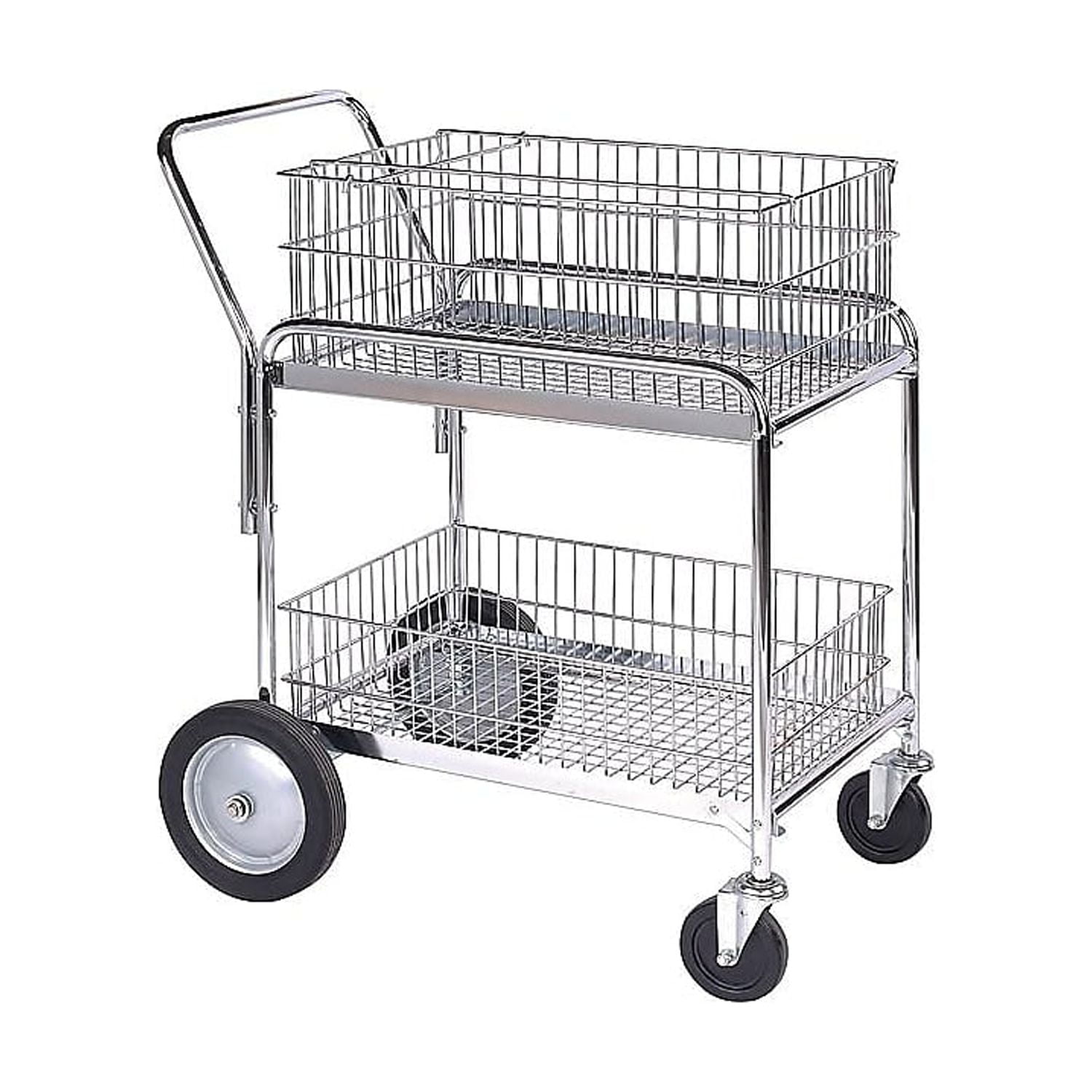 Wesco Metal 2-Shelf Mail Cart (272230) - Walmart.com