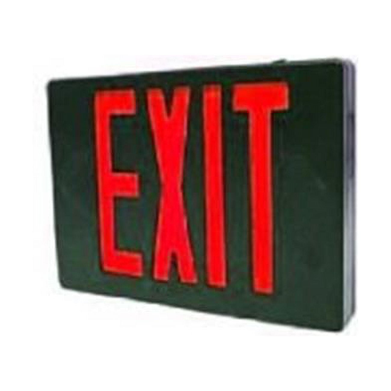 Wesco XT-RB-EM LED Exit Sign Red Letter - Black Housing - Walmart.com