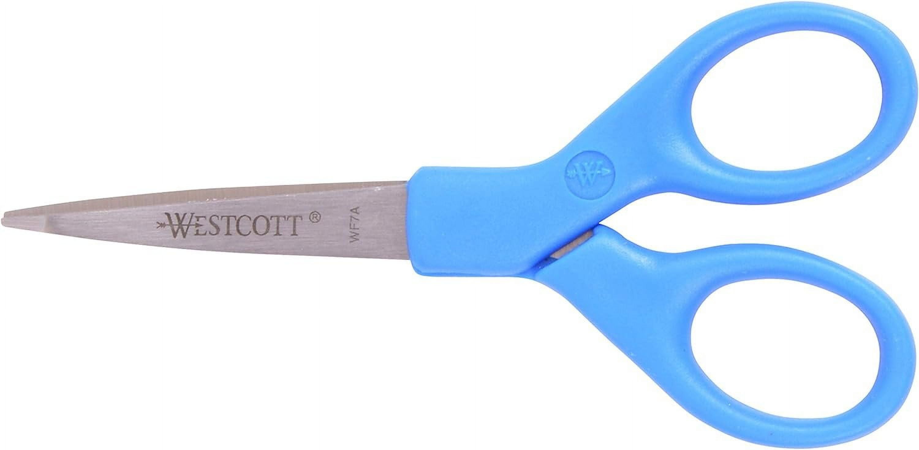 Wescott All Purpose Preferred Stainless Steel Scissors, 5", Blue ...