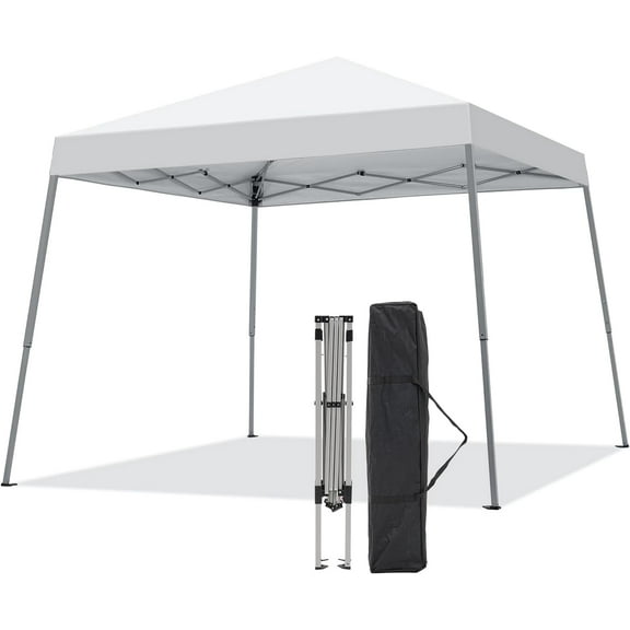 Alvantor 10x10ft White Instant Pop Up Canopy Tent,Slant Leg Portable ...