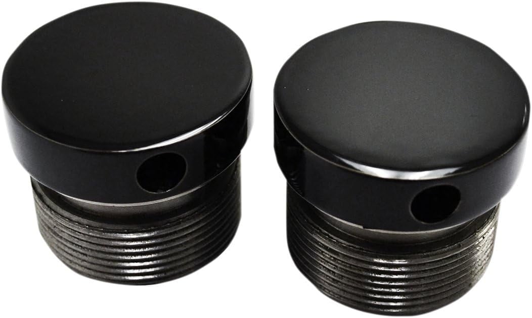 LA Choppers Flush-Mount Fork Caps - 39mm - Gloss Black LA-7504-39B ...