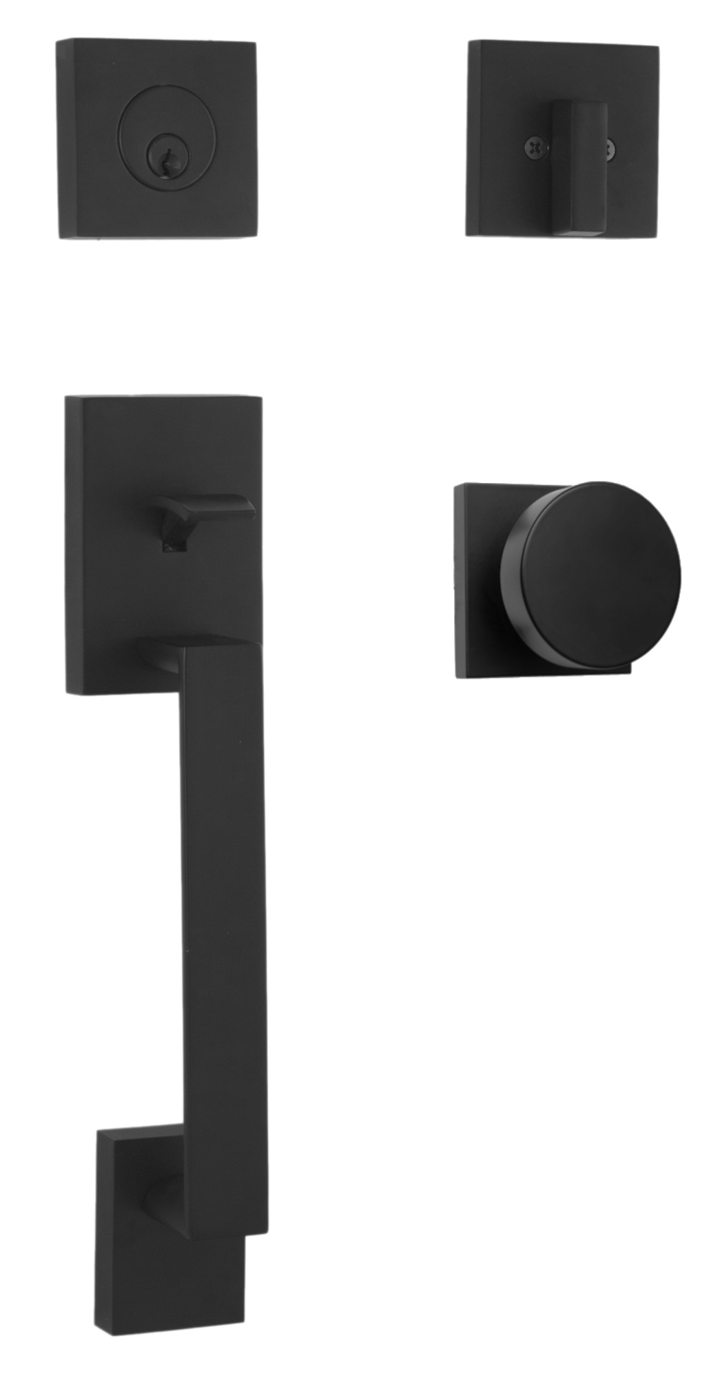 Weslock Brookside Single Cylinder Door Knob Handle Set with Deadbolt ...