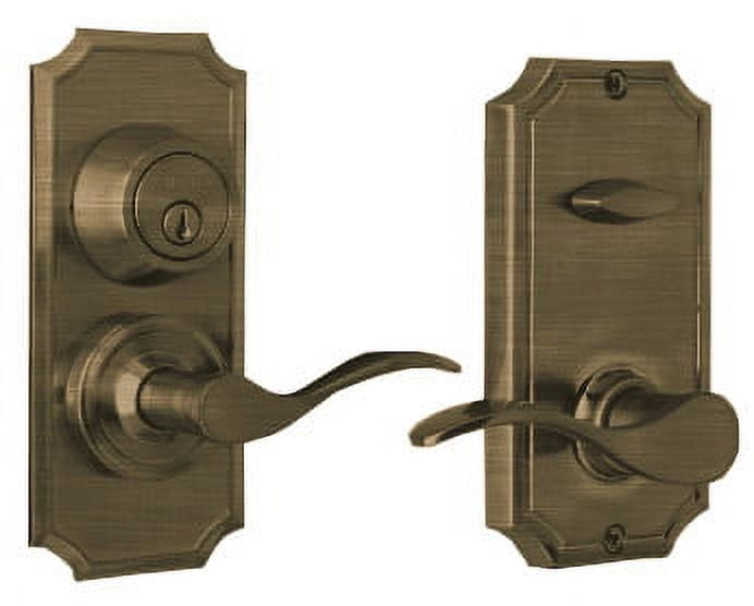 Weslock 1501U-Rh Right Handed Unigard Interconnected Entry Set - Brass ...