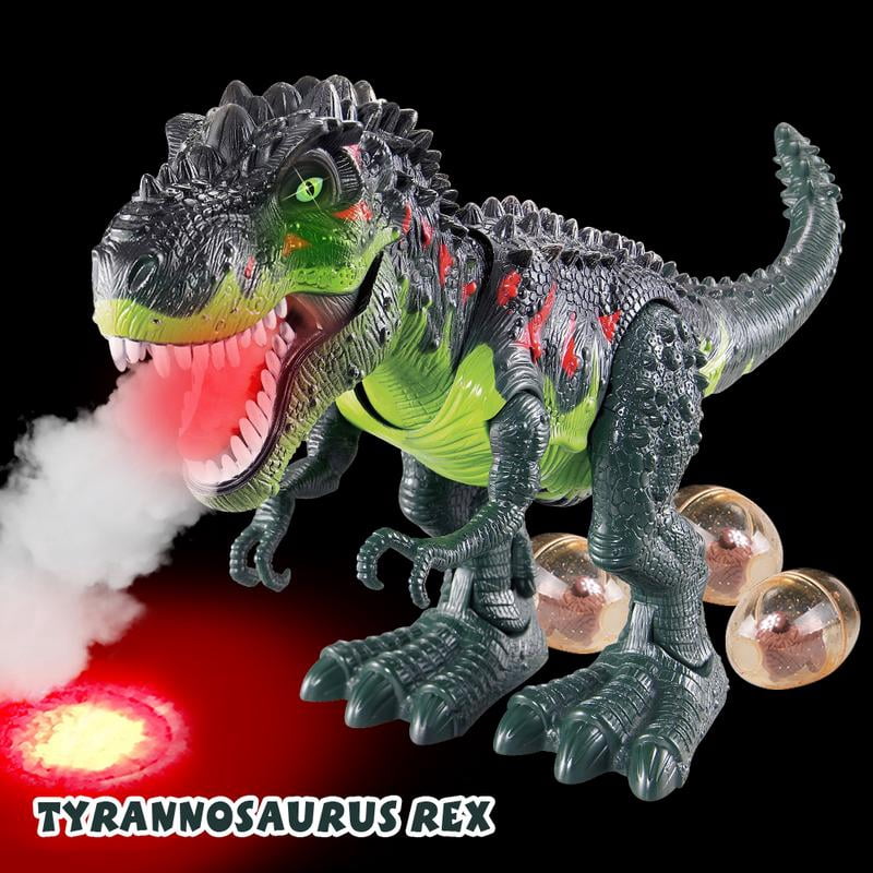 Wesprex Electronic Walking T-Rex: Flame Spray, Water Mist, Laying Eggs ...