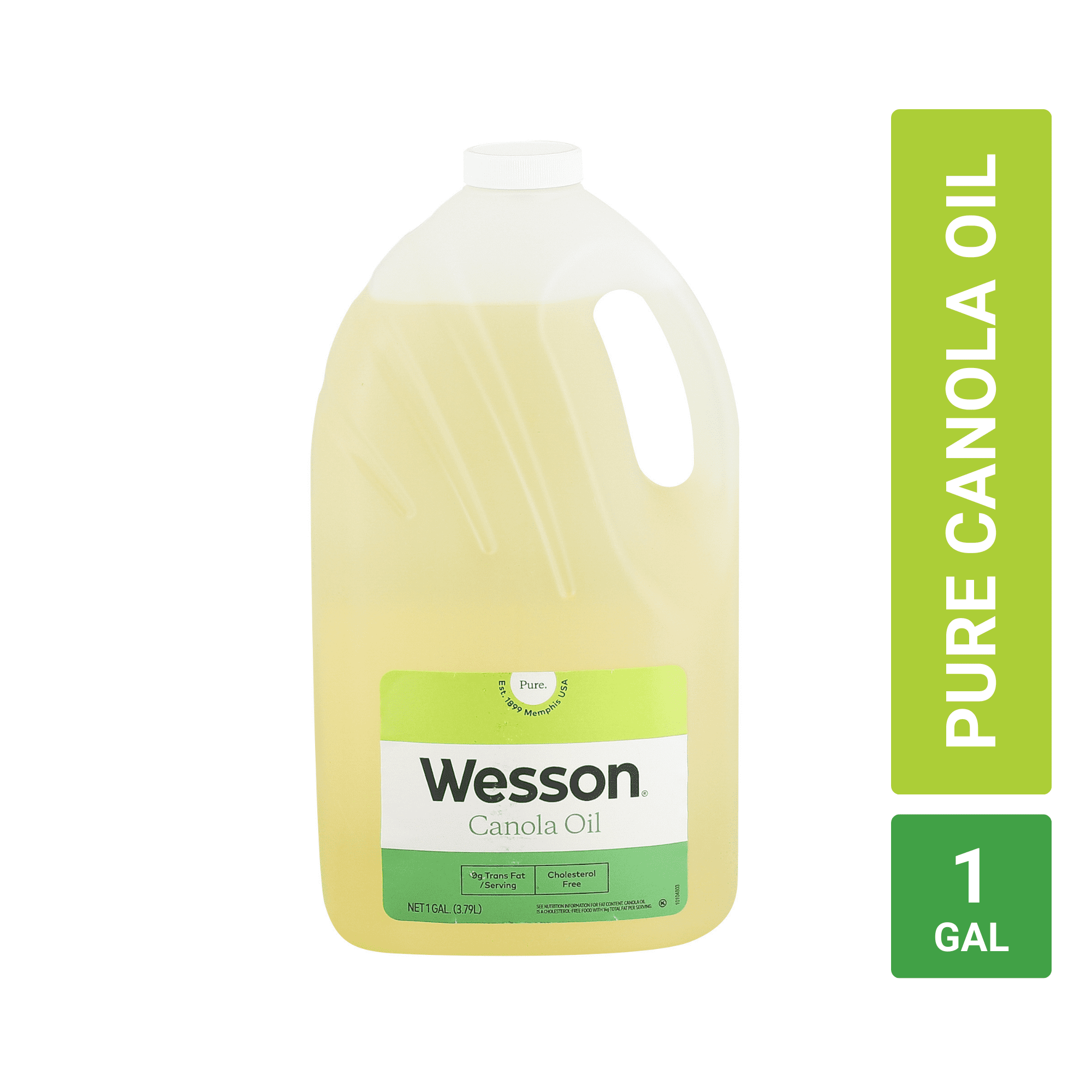 Wesson Pure Canola Oil 128 fl oz Premium Cooking Oil - Walmart.com