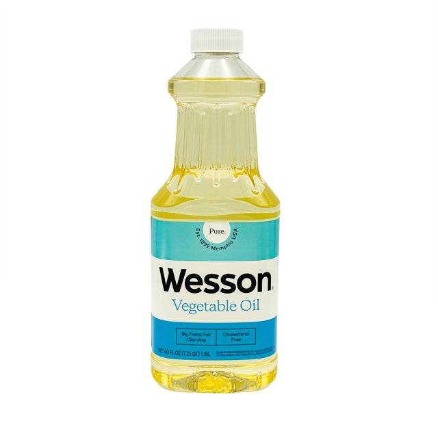 Wesson Pure & Cholesterol Free Soybean Vegetable Oil, 40 fl oz ...